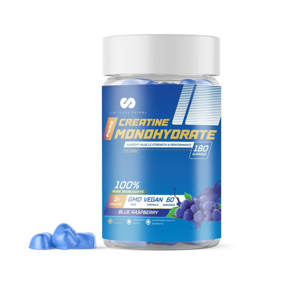 Limitless Pharma CREATINE MONOHYDRATE (180 Gummies) – Just Bite Me Meals